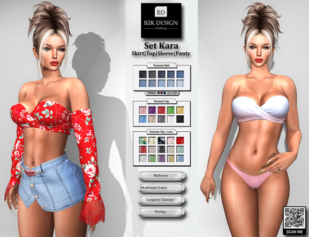 Second Life Marketplace - ..::B2K Design::..Set Kara - Maitreya Lara - Reborn - Legacy Classic ...